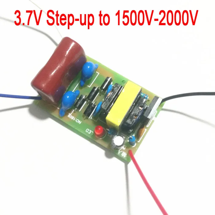 DC-DC 3V-4.2V 3.7V Step-up to 1500V-2000V 1800V High Voltage Pulse ...