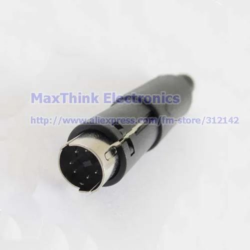 6 Pin Mini DIN Mini DIN Male Plug S video Connector Adapter Plastic ...