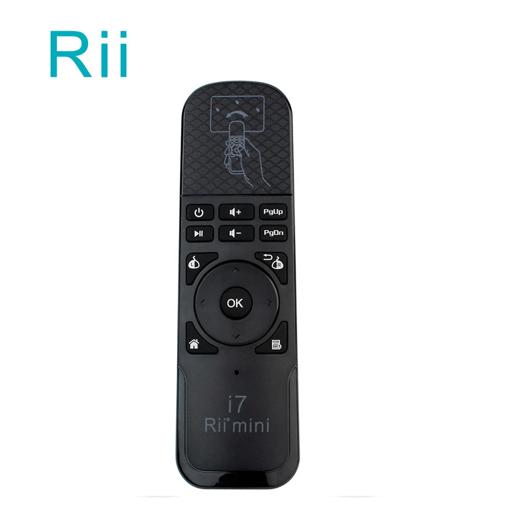 Mando a distancia Rii i7 Mini Air Mouse 100 GHz, inalámbrico, integrado, 6 ejes, detección de ...
