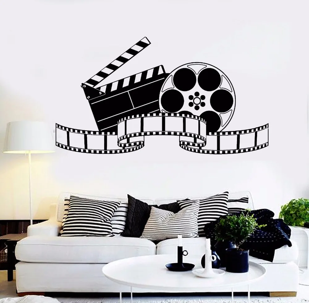 Vinyl Wall Decal Filming Art Movie Wall Sticker Cinema Decoration ...