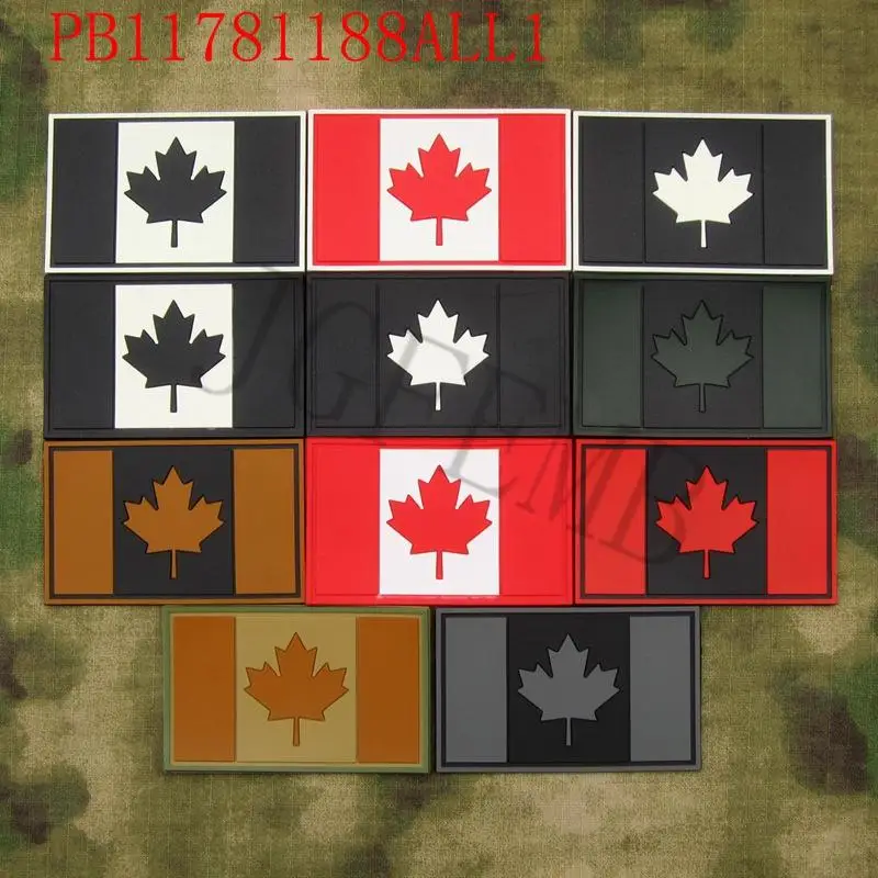 Canada Red Maple Flag 3d Pvc Patch - Patches - AliExpress