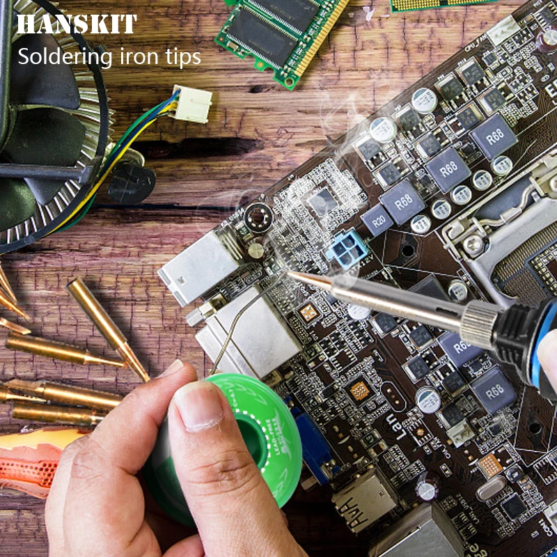 15 шт. наконечники паяльника из чистой меди наконечник паяльника 900 м ...