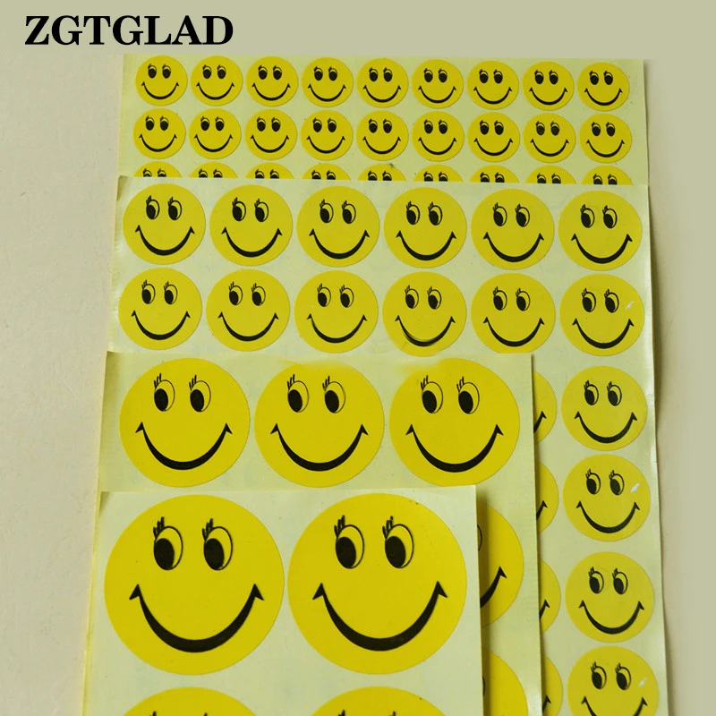 Aliexpress.com : Buy ZGTGLAD 1 Sheet Self Adhesive Children Smile Face ...