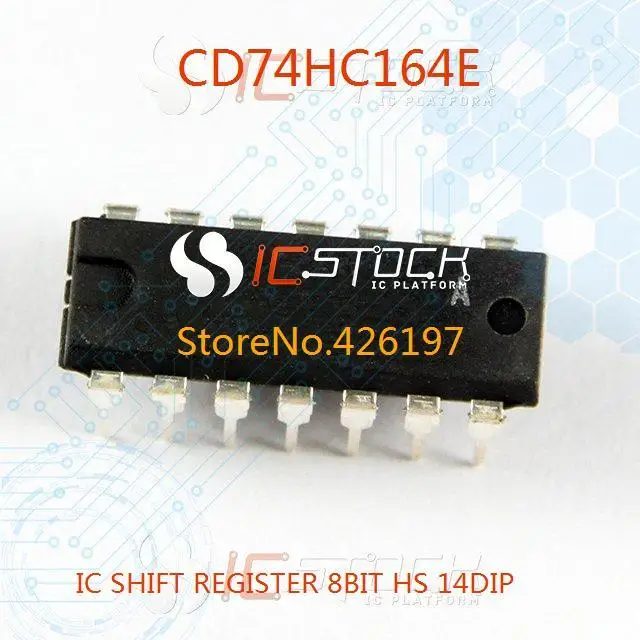 Free Shipping CD74HC164E IC SHIFT REGISTER 8BIT HS 14DIP HC164 74HC164 ...
