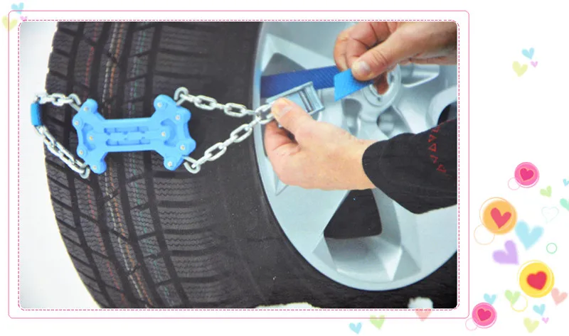 Car rescue chain drag anti skid chains are sandy mud and snow ice self ...