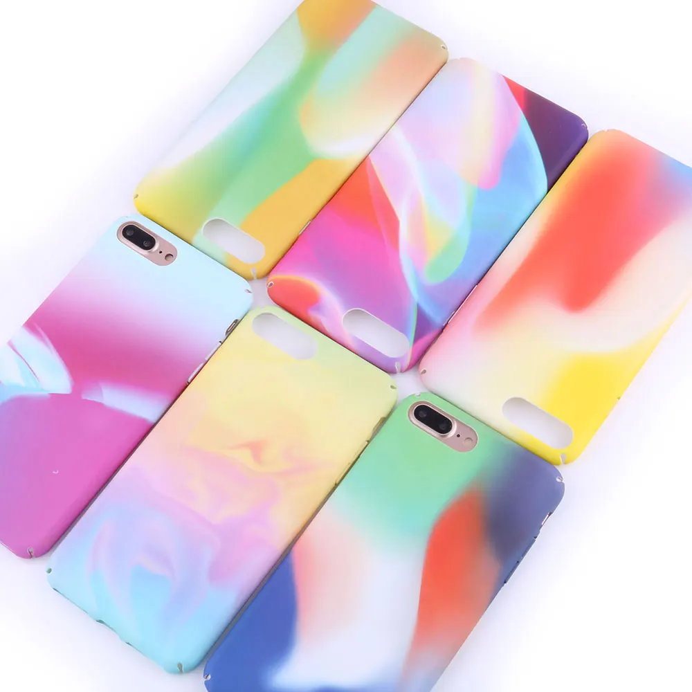 Boucho Colourful Matte phone case For iphone 6 6s 7 8 Plus Rainbow ...