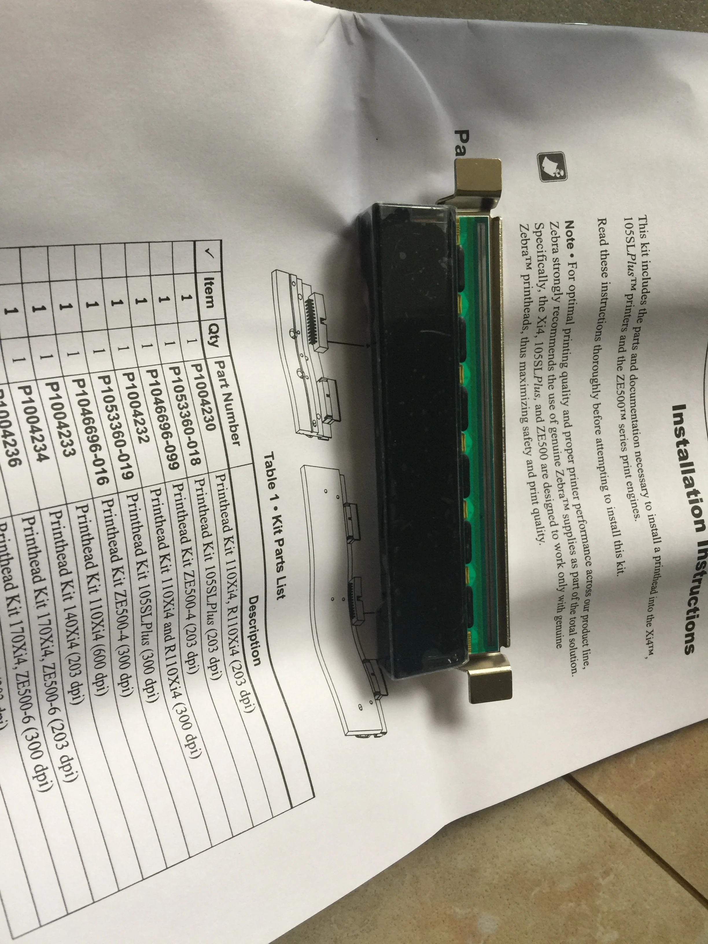 P1028902-P1037974-010-New-Original-Printhead-Thermal-Print-head-For ...