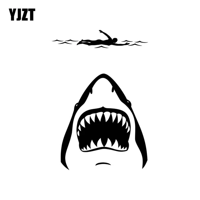 Shark Jaws Stencil