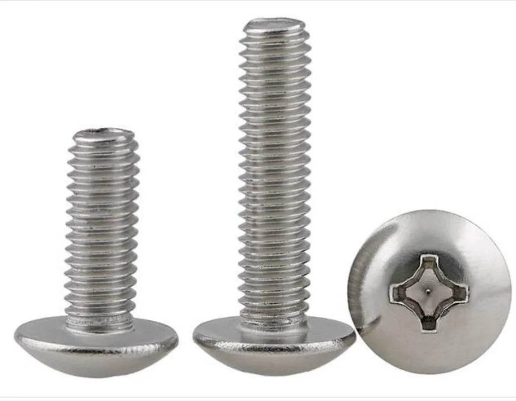 50PCS M3 M4 304 Stainless Steel Mushroom Head Screws JISB1111T Large 50pcs-m3-m4-304-stainless-steel-mushroom-head-screws-jisb1111t-large