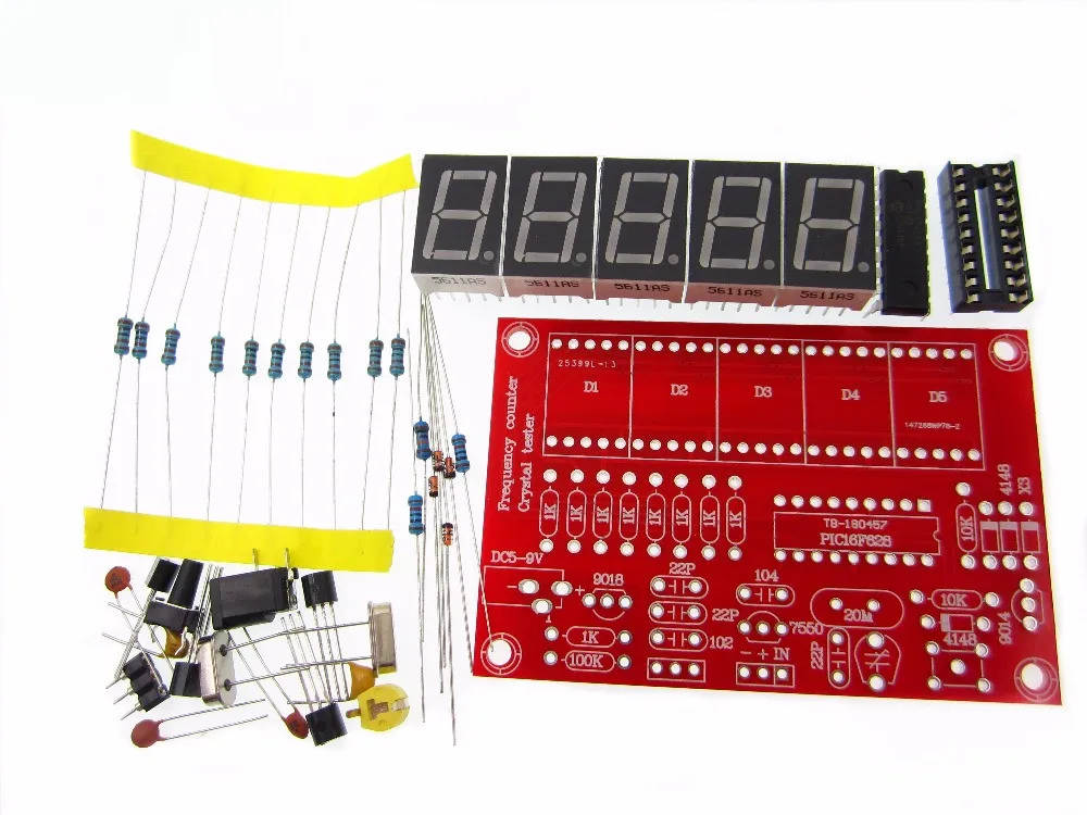 1lot DIY Kits RF 1Hz 50MHz Crystal Oscillator Frequency Counter Meter ...
