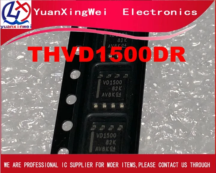 오리지널 단일 송신기 및 수신기 RS 485, THVD1500DR VD1500, 8 핀 SOIC T/R, 신제품|교체부품&액세 ...