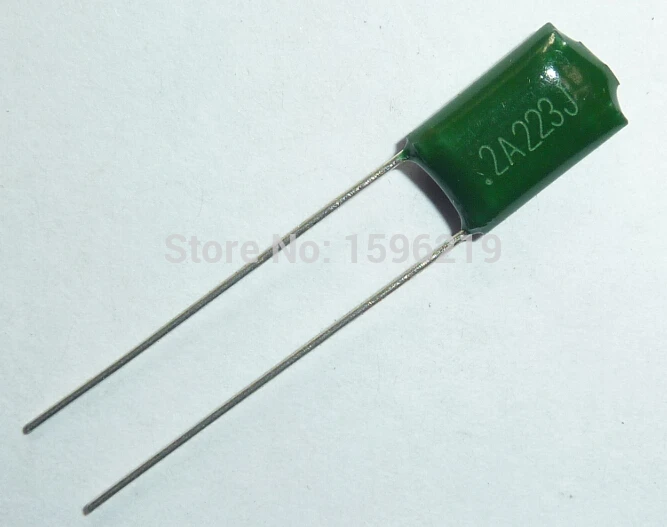 10pcs Mylar Film Capacitor 100V 2A223J 0.022uF 22nF 2A223 5% Polyester ...