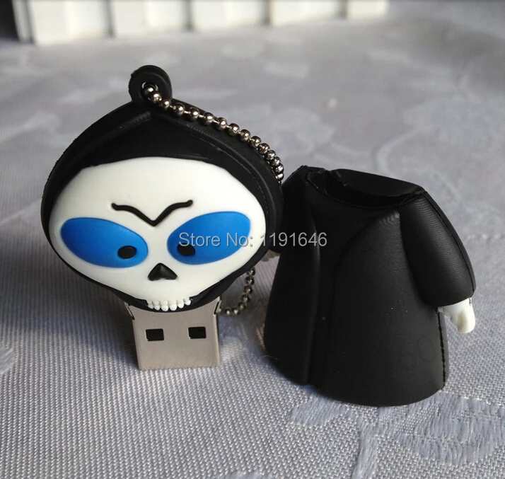 Retail Halloween 8gb 16gb 32gb 64gb 512gb usb flash drive Black Ghost ...