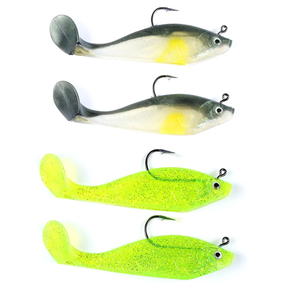 4PCS Mizugiwa 5" 33.5g ESB Shad Minnow Swimbait Soft Bait Fish Fishing ...