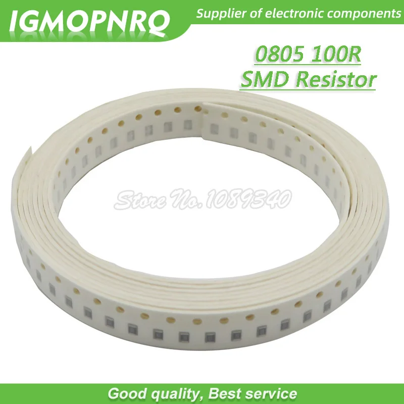 300pcs 0805 SMD Resistor 100 ohm Chip Resistor 1/8W 100R ohms 0805 100R ...