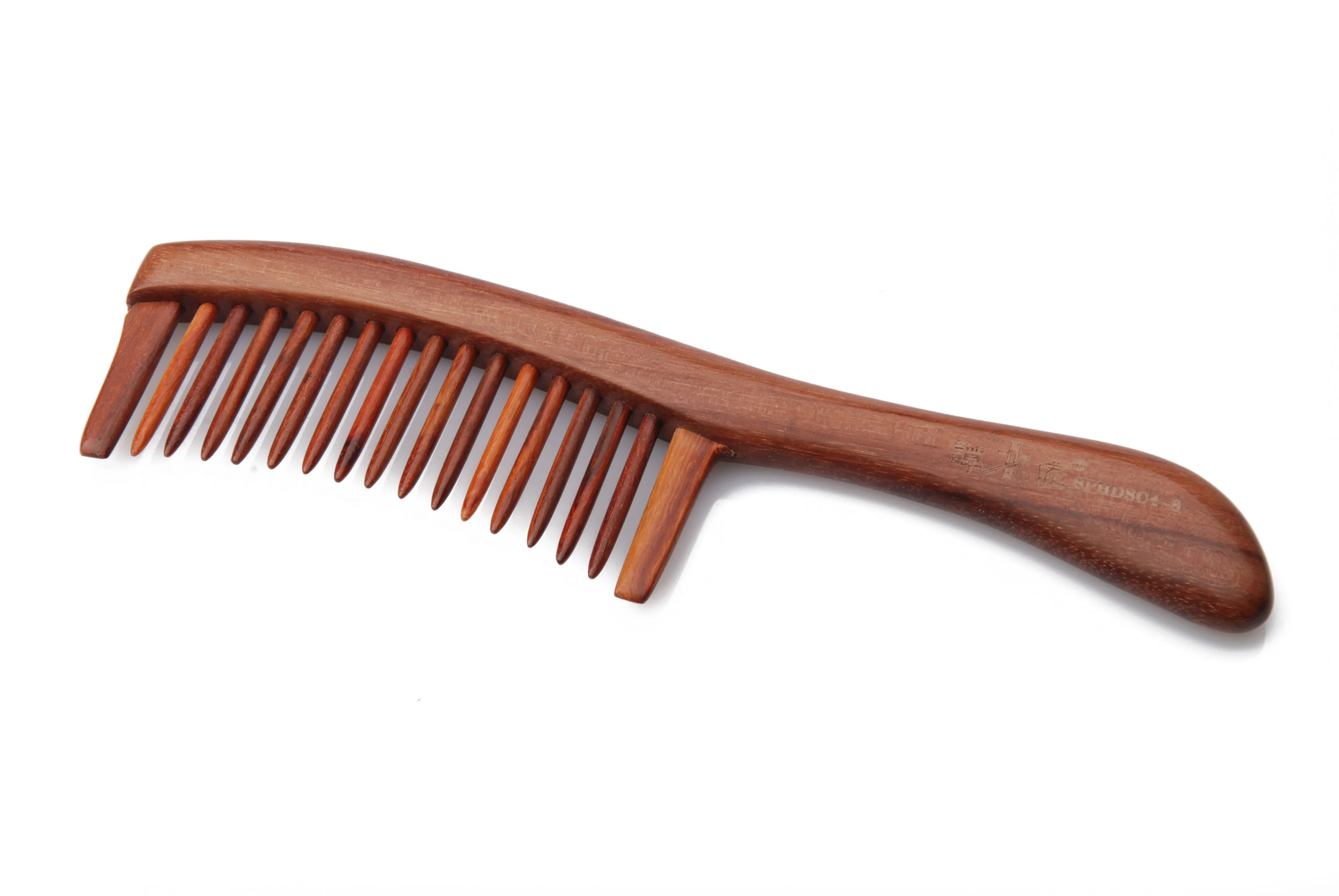 Sp hds a 4 8 natural red bean wire wooden comb hair comb wide tooth ...