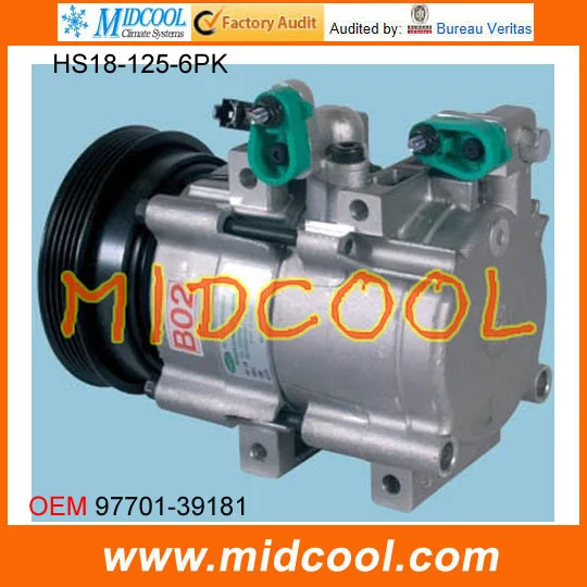 HIGH QUALITY AUTO AC COMPRESSOR HS18 FOR 9770139180 9770139181 ...