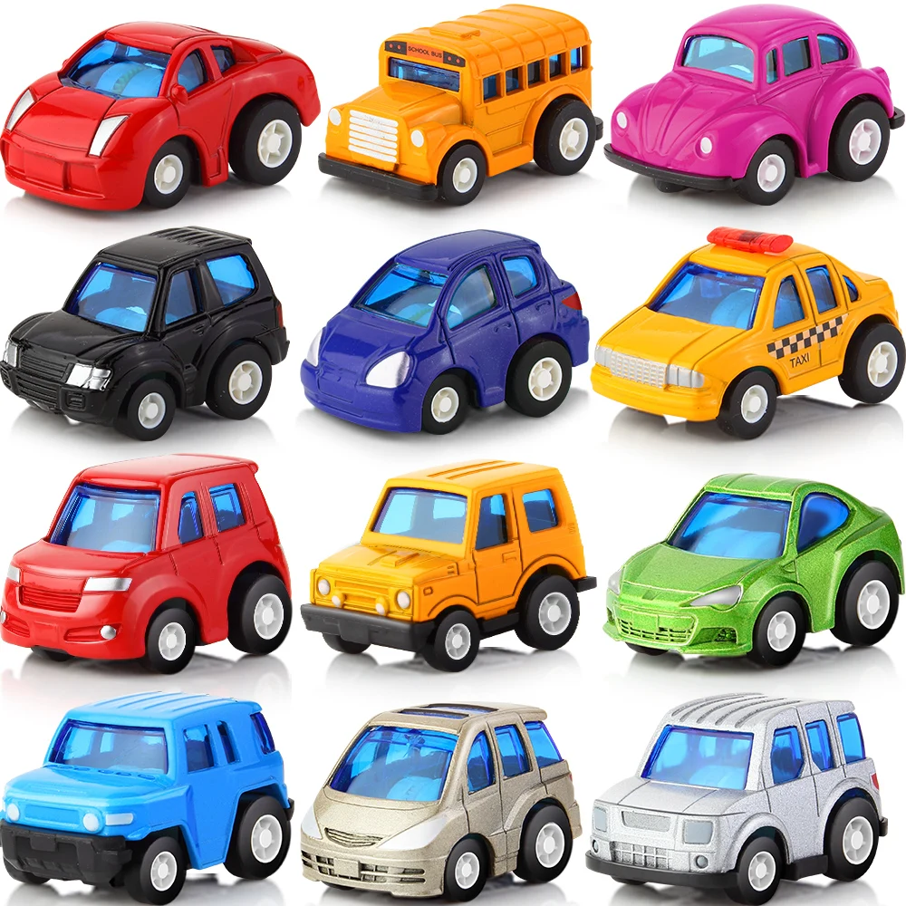 6pcs/lot Mini Pull Back Car Toy Alloy Diecast Brinquedo Metal Model ...