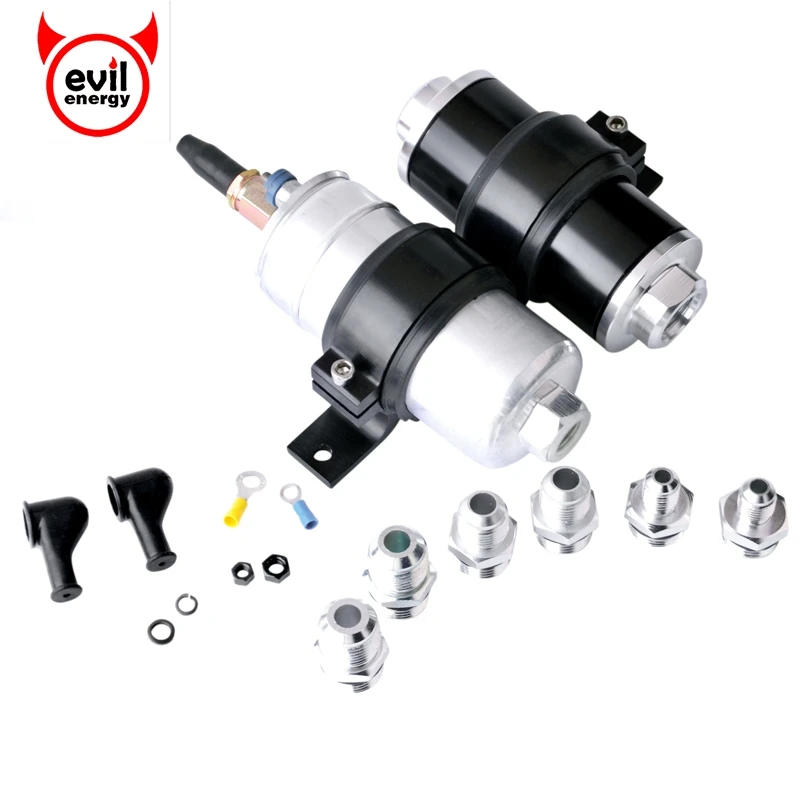 Evil Energy Fuel Pump 0580254044 300lph+inline Aluminum Fuel Filter An6 ...