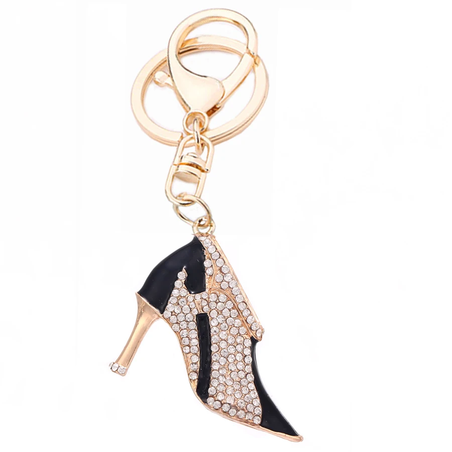 Creative-High-heeled-Keychain-Fashion-Rhinestone-Shoe-Key-Chain-Ring ...