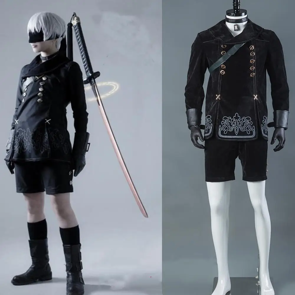 New Game Nier Automata Cosplay Costume YoRHa 9S Uniforms Outfit ...