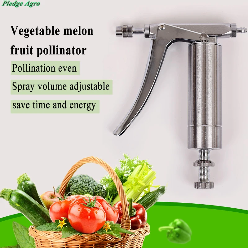Continuous spray syringe greenhouse vegetable pollination sprayer ...