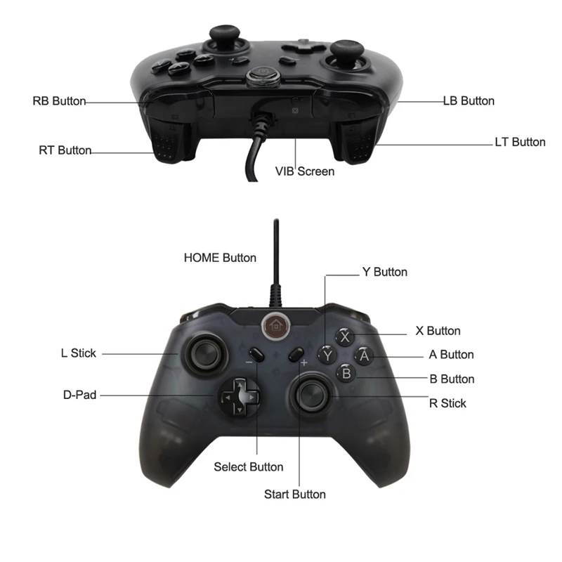 USB проводной блок управления, джойстик для консоли Switch Pro игровой ...
