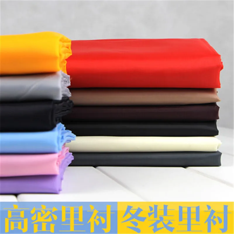 100x150cm Solid Color Satin Lining Fabric DIY for Coat Suit Lining ...