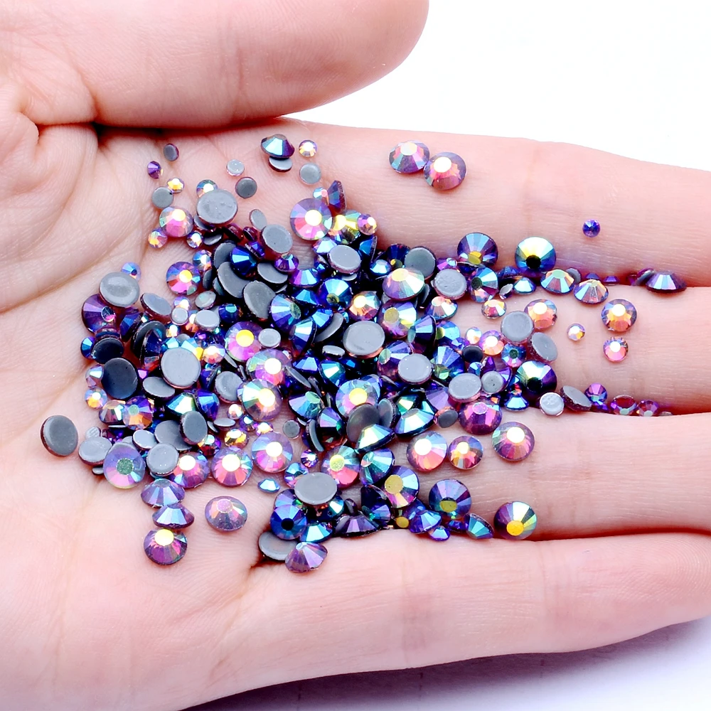 Strass com cola de ametista ab, strass com retorno plano para roupas ...