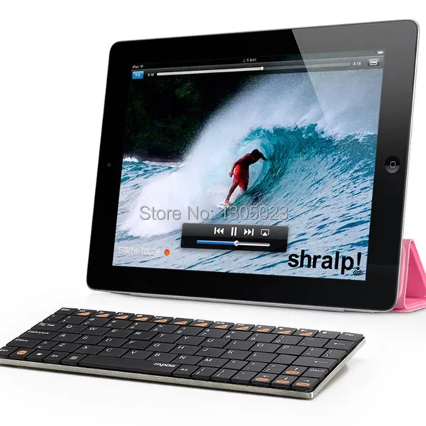 100-Original-Rapoo-E9050-2-4GHz-USB-Wireless-Tablet-Keyboard-Ultra-thin ...