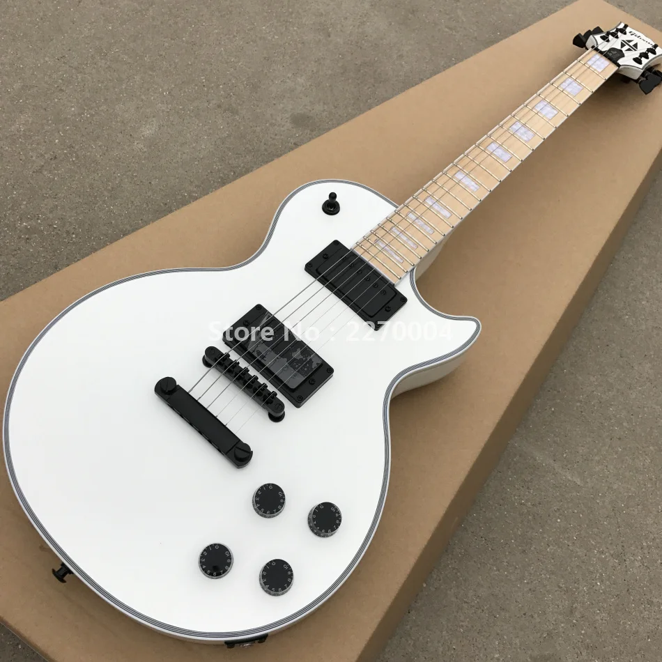 New white electric guitar style, white electric guitar, electric guitar ...