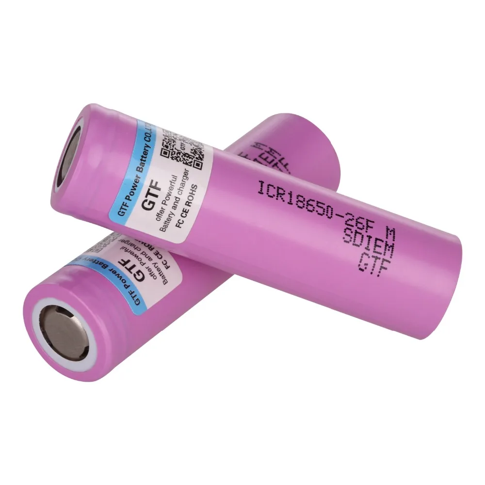 New-18650-Battery-3-7V-2600mah-ICR-18650-26F-Rechargeable-Li-ion ...