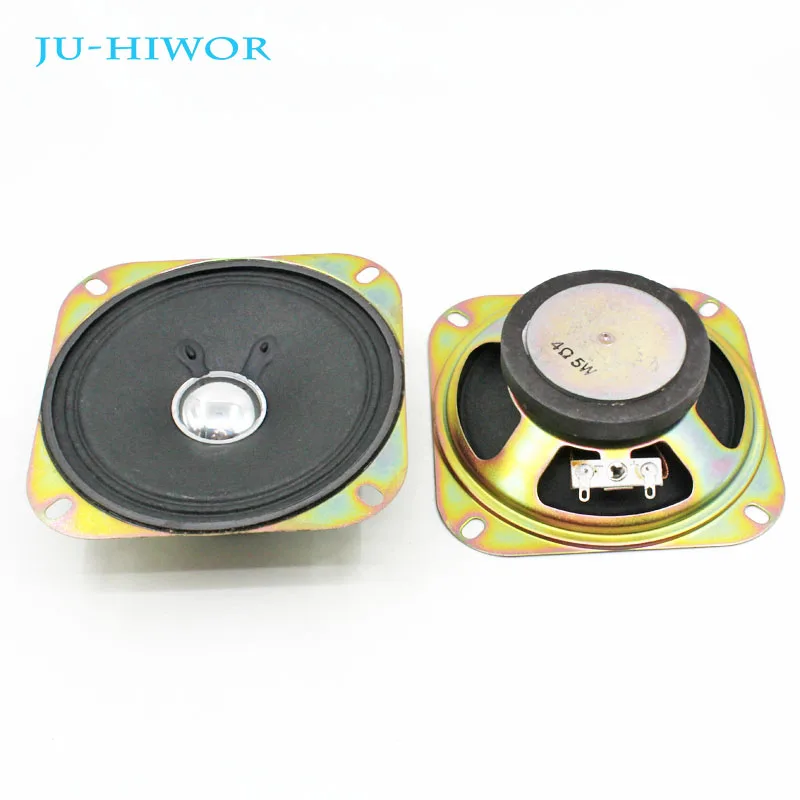 2pcs 4 Ohm 5W Loudspeaker 102MM 4 Inch Square Speaker 60MM External ...