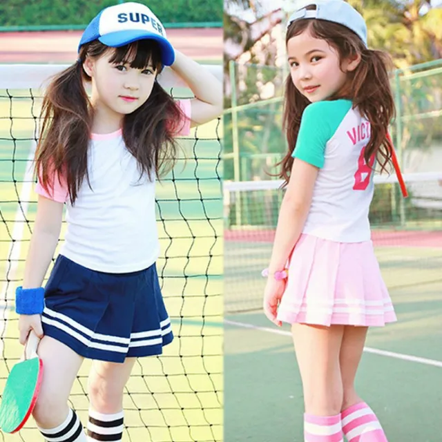 New Summer Kids Teens Girls Clothing Set Sports Track Suits Girls Suit ...