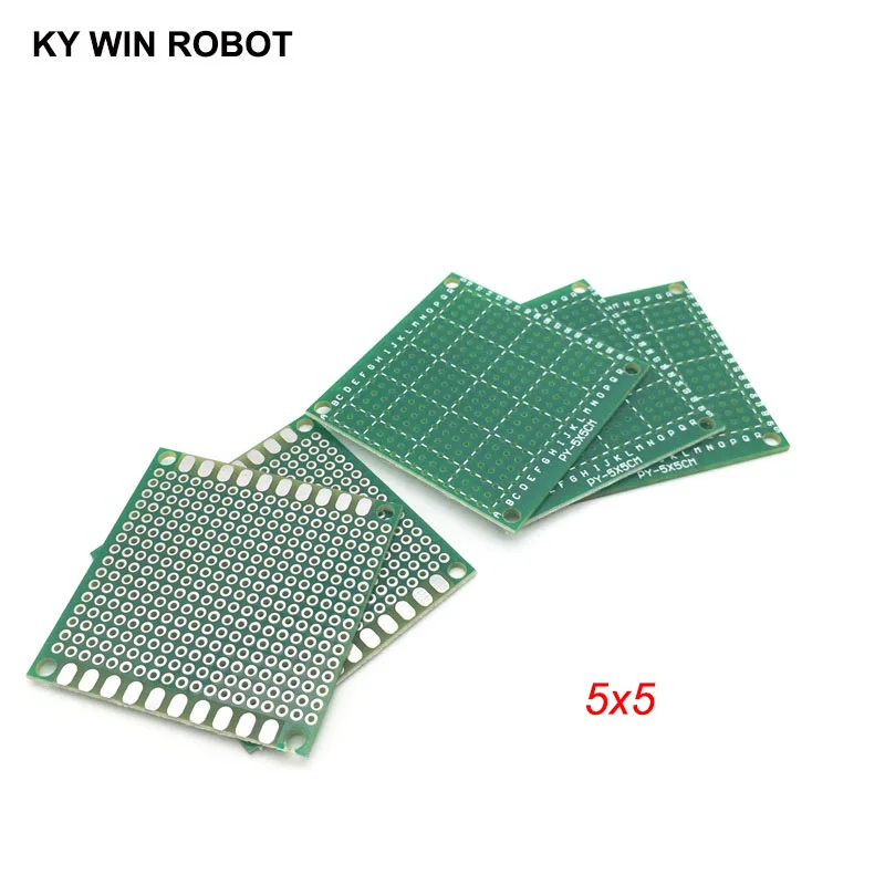 5pcs 5x5cm 50x50 mm Single Side Prototype PCB Universal Printed Circuit Board Protoboard For ...