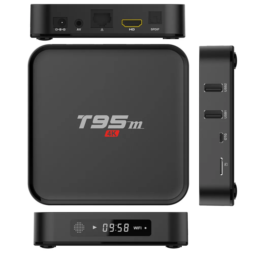 Original T95M TV Box Amlogic S905X Quad Core Android 6.0 4K HD Smart ...