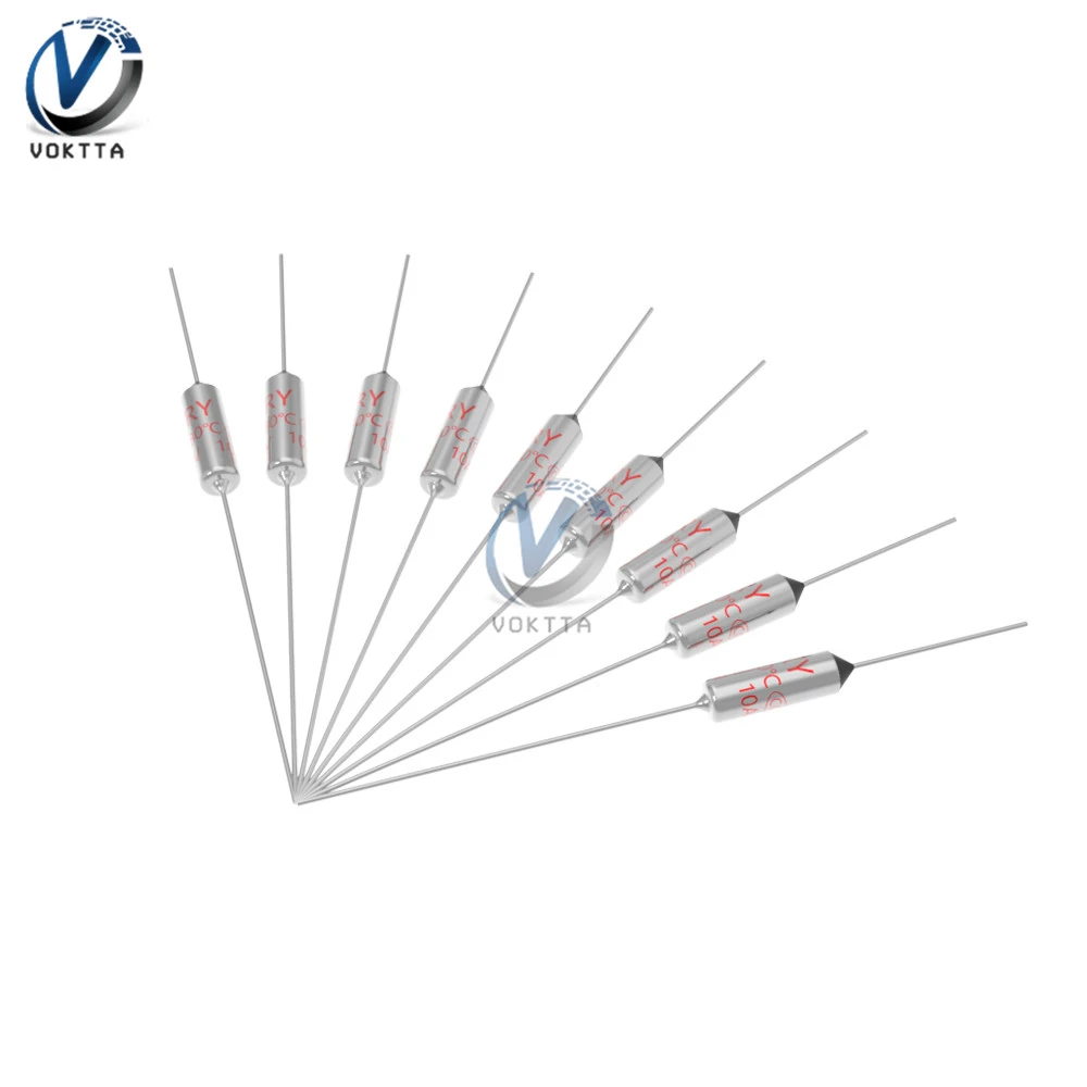 10pcs Thermal Fuse Kit Ry/tf Fusibles Auto 10a 250v 60-280℃ Temperature ...