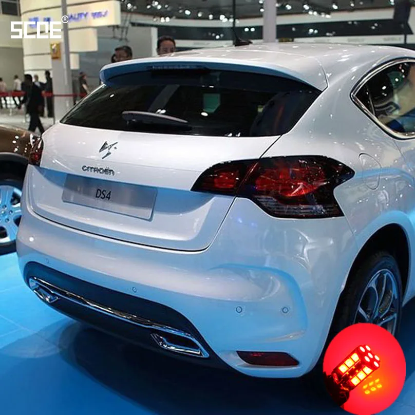 For-Citroen-DS4-For-DS4-withXenon-SCOE-New-2X-60SMD-LED-Brake-Stop ...