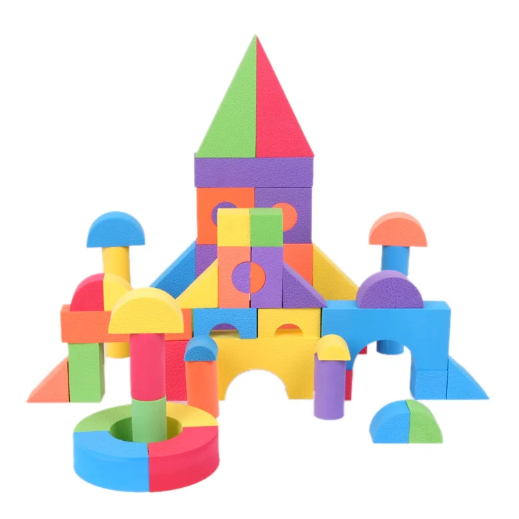 BOHS Geometric Shape Eva Soft Toy Safe Foam Building Blocks Children ...