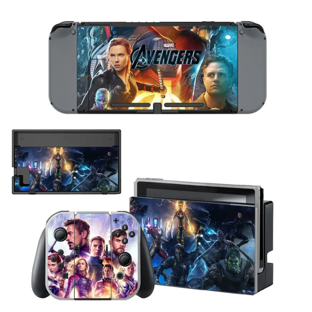 The Avengers Endgame Iron Man Skin Sticker for Nintendo Switch Console ...