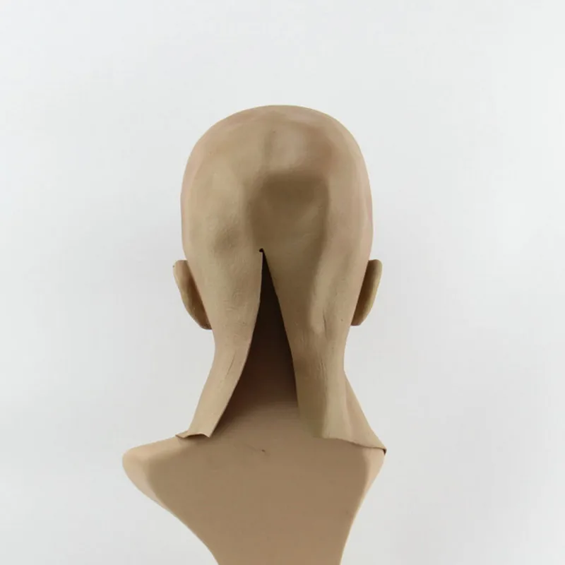 New Artificial Man Latex Mask Hood Overhead Wigs Human Skin Face ...