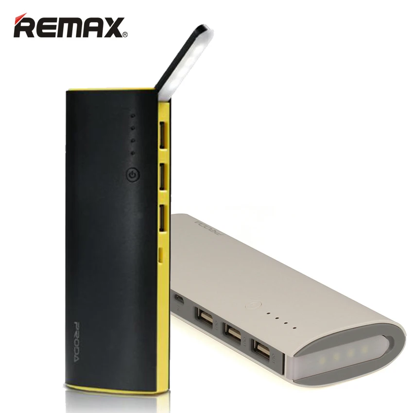 REMAX Portable Power Bank 12000mAh External Mobile Battery Charger ...
