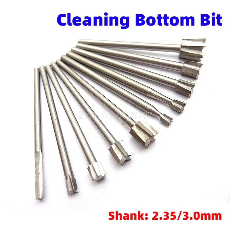 1X 2.35/3MM Shank Cleaning Bottom Bit Wood Root Carving Tools Sharp ...