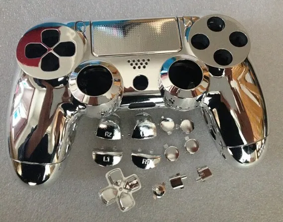 Free Shipping Custom Silver Color For Ps4 Controller Hydro Dipped Metal ...