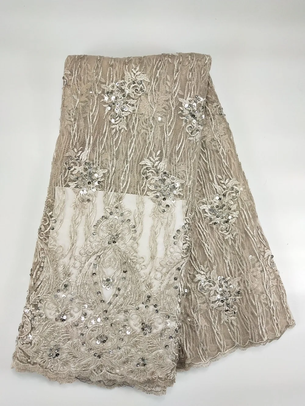 Diamond wedding fabric haute couture french lace handmade lace fabric ...