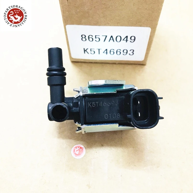 배기 솔레노이드 밸브 OEM 8657A049 K5T46693 8657A049 증기 캐니스터 퍼지 밸브 솔레노이드 장착 ...
