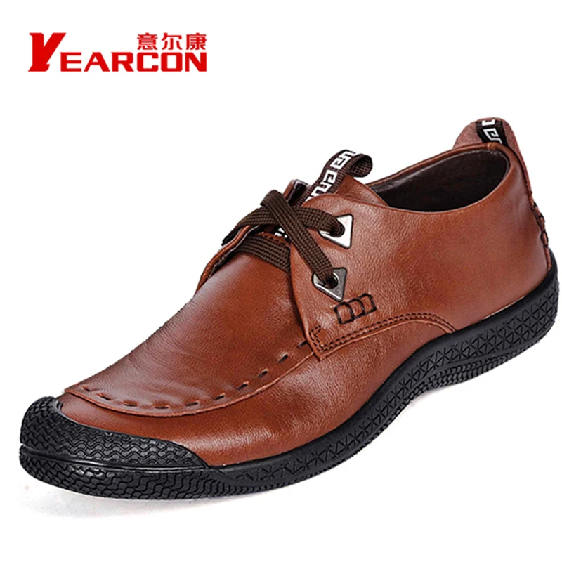 2013 YEARCON shoes breathable business casual male leather genuine ...