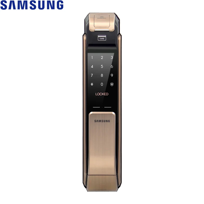 Samsung Fingerprit Digital Door Lock SHS-P718 Push Pull password lock ...