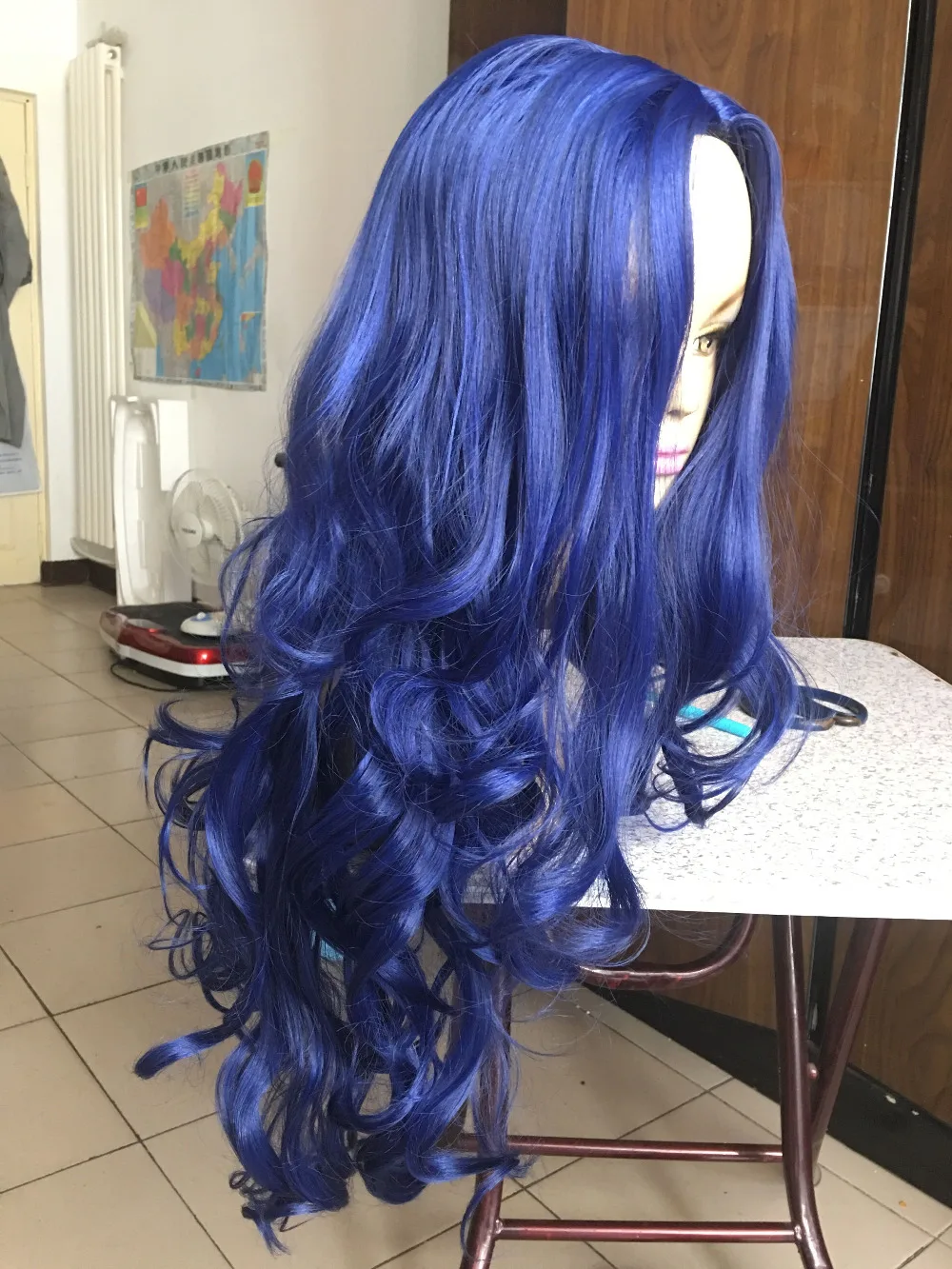 cosplay wig Corpse Bride Tim Burton's Corpse Bride Blue curly hair ...