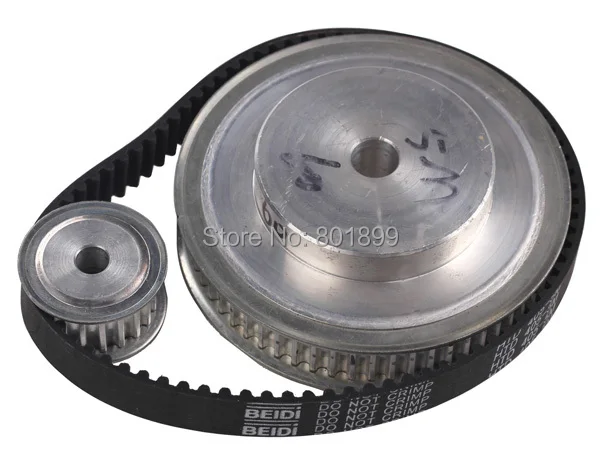5M Pitch Nema23 Stepper Motor Timing Pulley Wheel, Shaft Bore & Belt ...